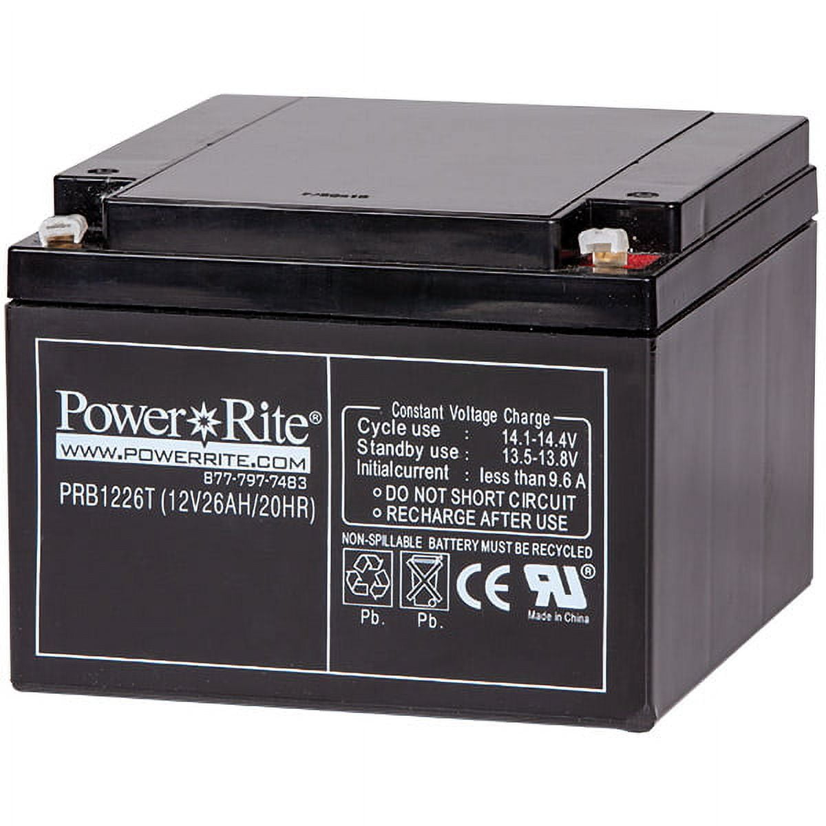 Power Rite Battery, 12V, 26 Ah (1 Unit) - Walmart.com