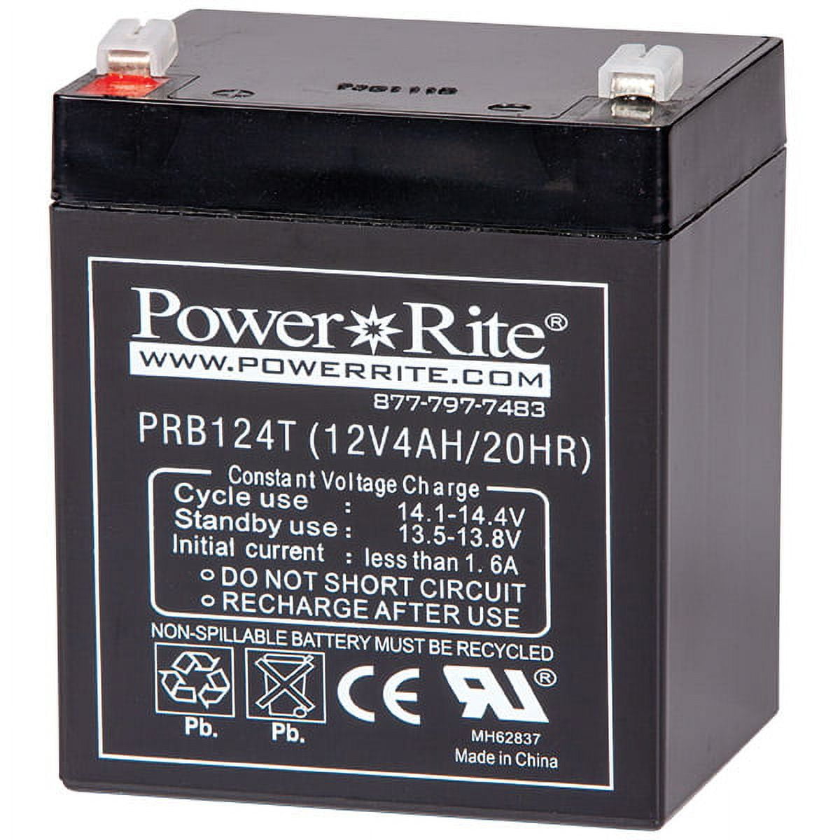 Power Rite Battery, 12V, 4 Ah (1 Unit) - Walmart.com