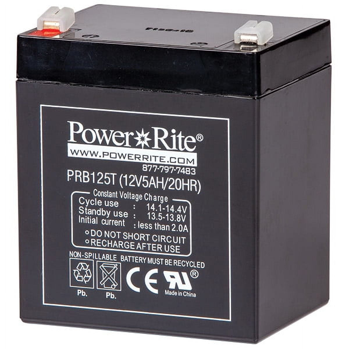 Power Rite Battery, 12V, 5 Ah (1 Unit) - Walmart.com