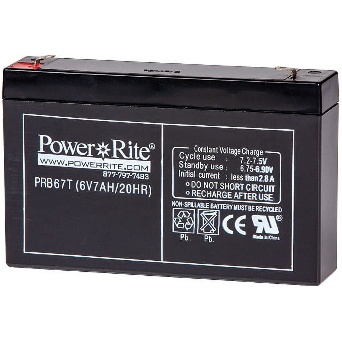 Power Rite® Battery, 6V, 7 Ah, 1/Each - Walmart.com