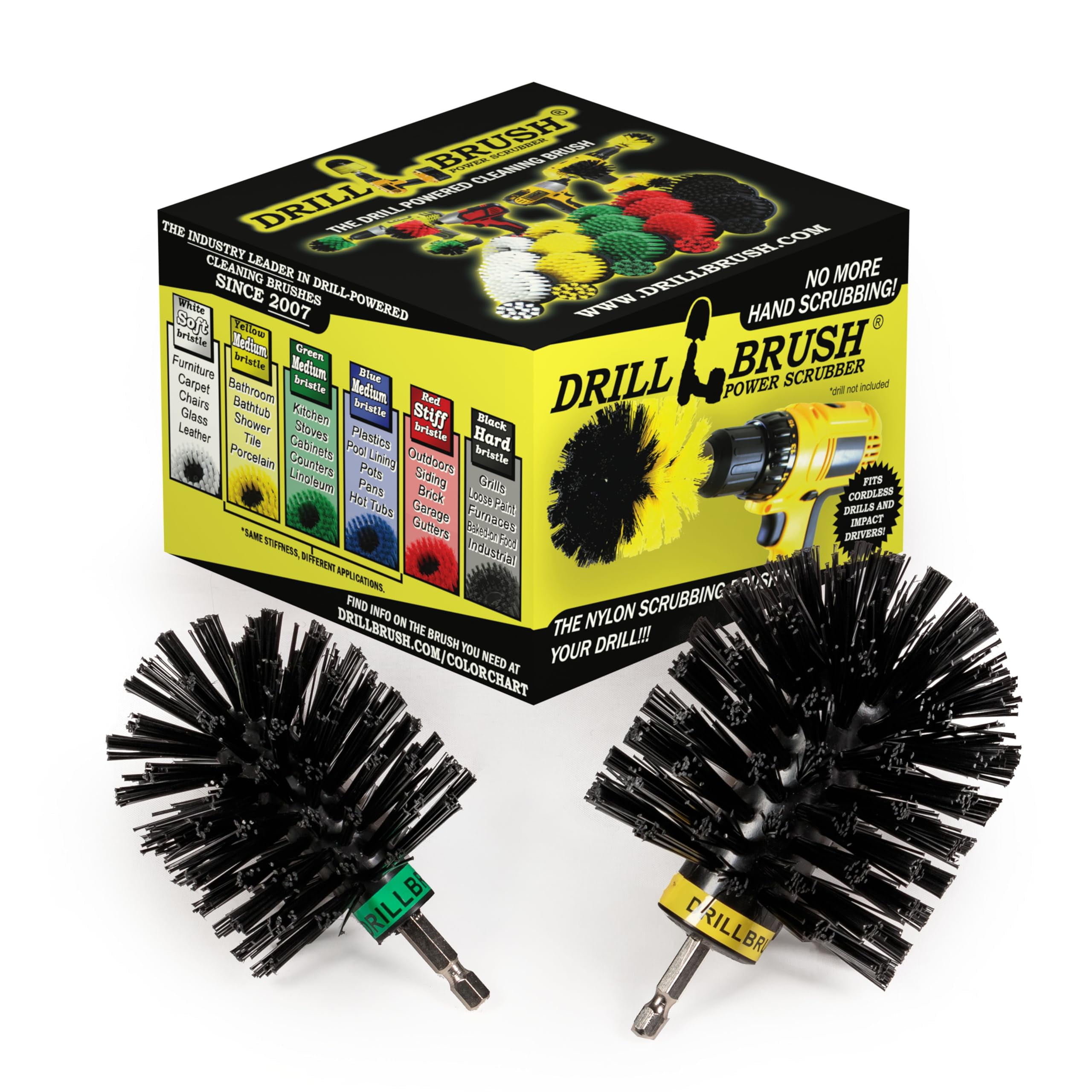Power Scrubber Grill Brush - Rust Remover & Graffiti Remover for ...