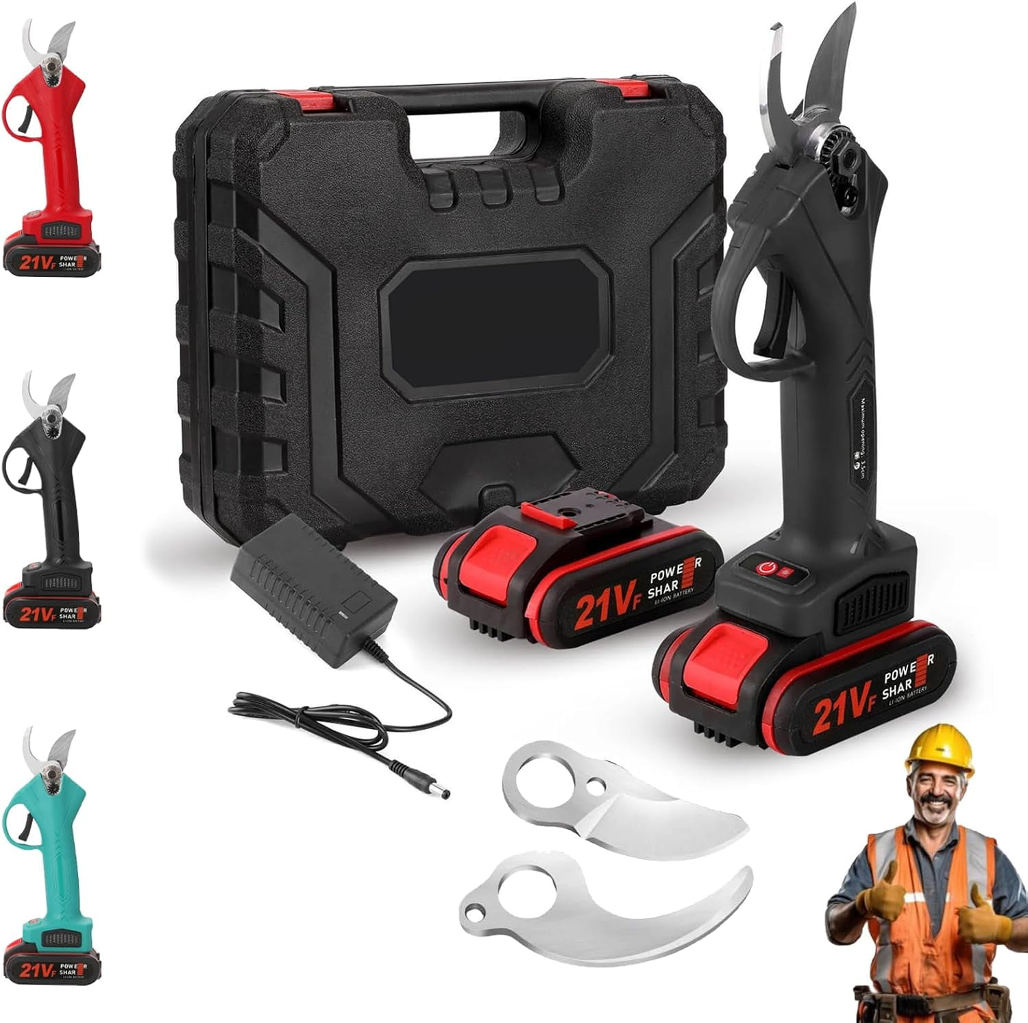 Power Shears, 2025 Upgraded Electric Shears For Gardening, Sk5 Blade ...