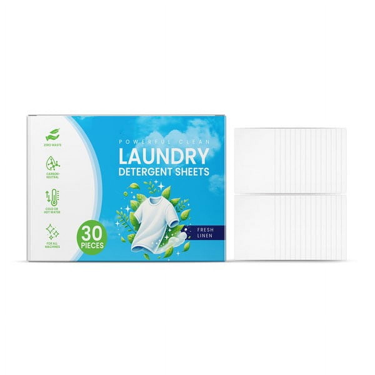 Power Sheets Laundry Detergent, Concentrated Laundry Detergent Sheets ...