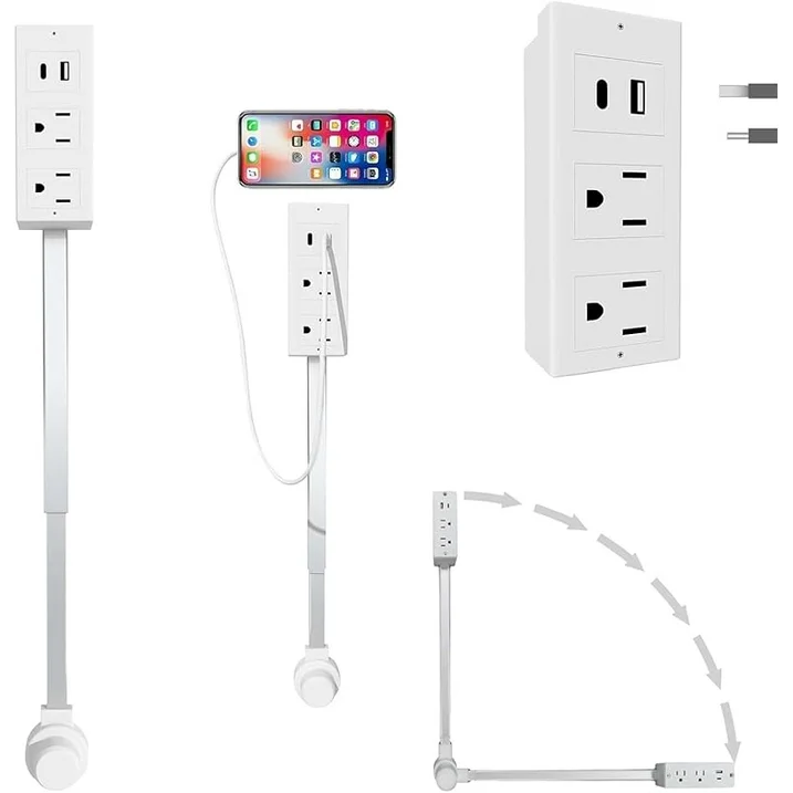 Power Socket Expander Electrical Extender Access Hard To Reach Outlets ...