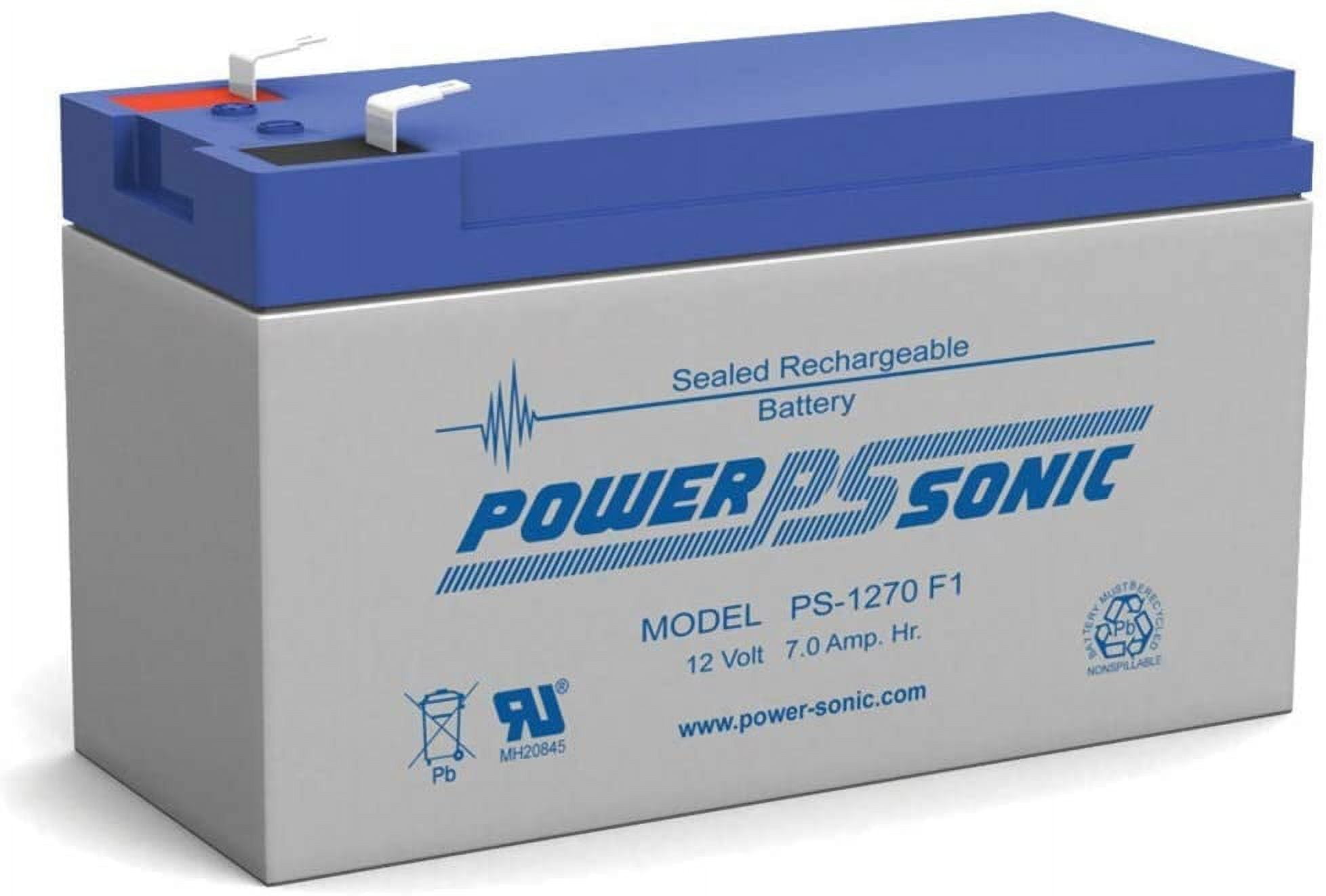 Power Sonic PS-1270 Rechargeable Sealed Lead Acid Battery 12V 7AH for ...