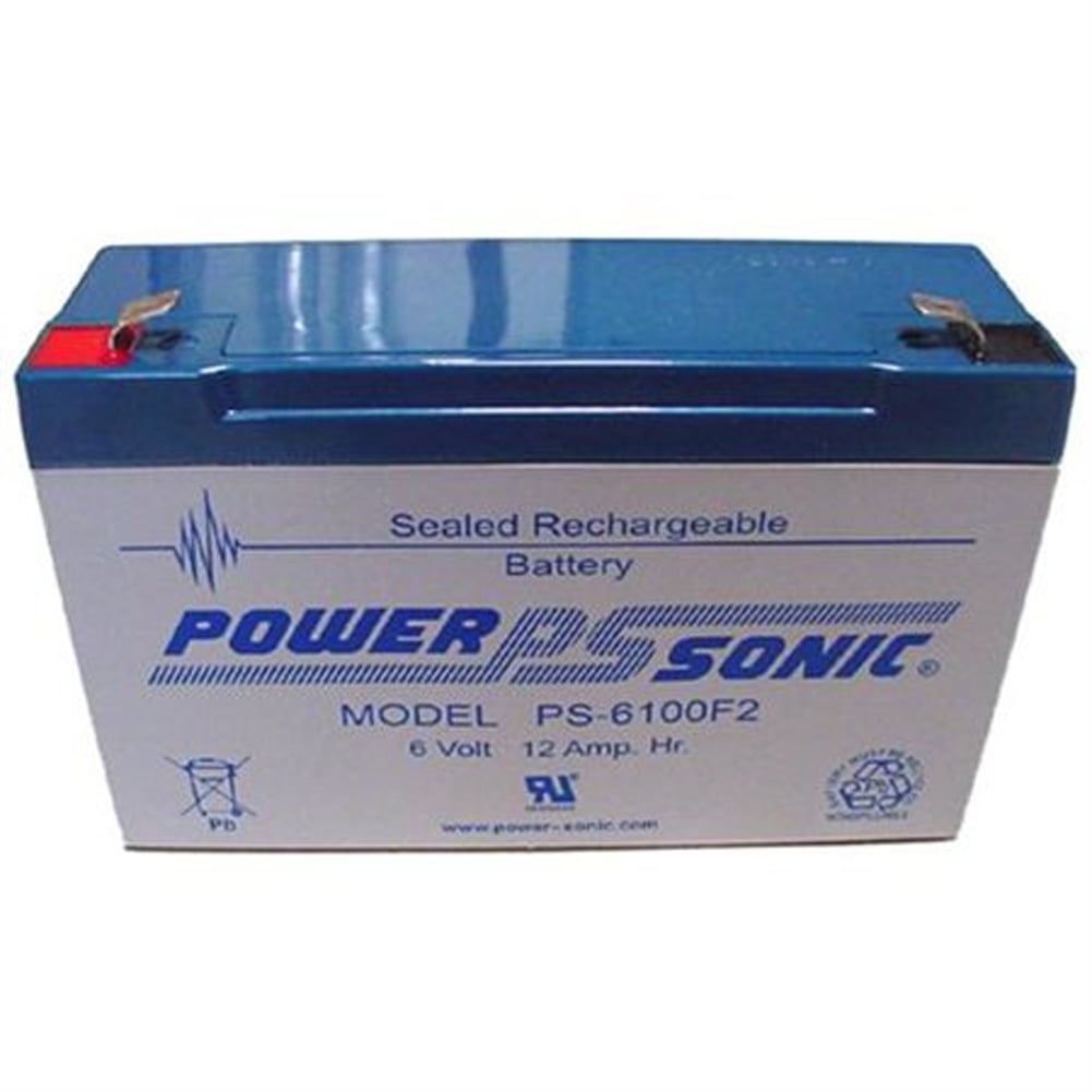 Power Sonic PS-6100F2, 6V 11Ah Rechargeable Sealed Lead Acid (SLA ...