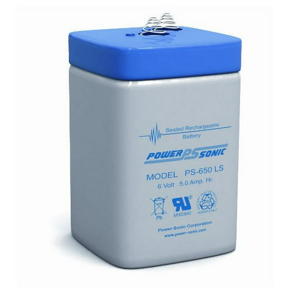 Power-Sonic PS-650 LS ~ Rechargeable SLA Battery 6v 5ah - Walmart.com