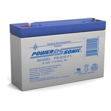 Power-Sonic 6QF5 12V-5A Power-Sonic Battery - Walmart.com