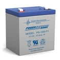 Power-sonic, Sealed Lead Acid Battery, PS-1250F1, 12 Volt 5 Ah AGM ...