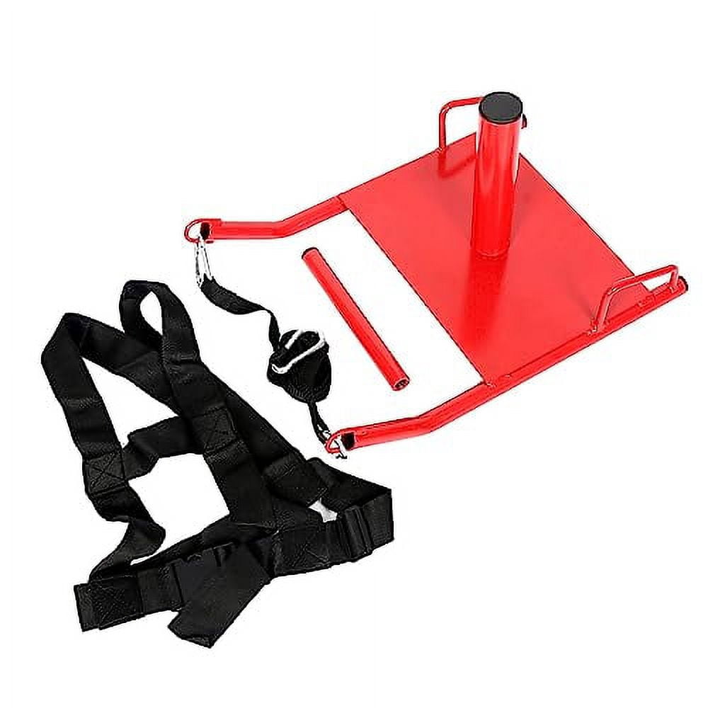 Power Speed Sled w/Harness&Padded Weighted Drag Sport Training Running ...