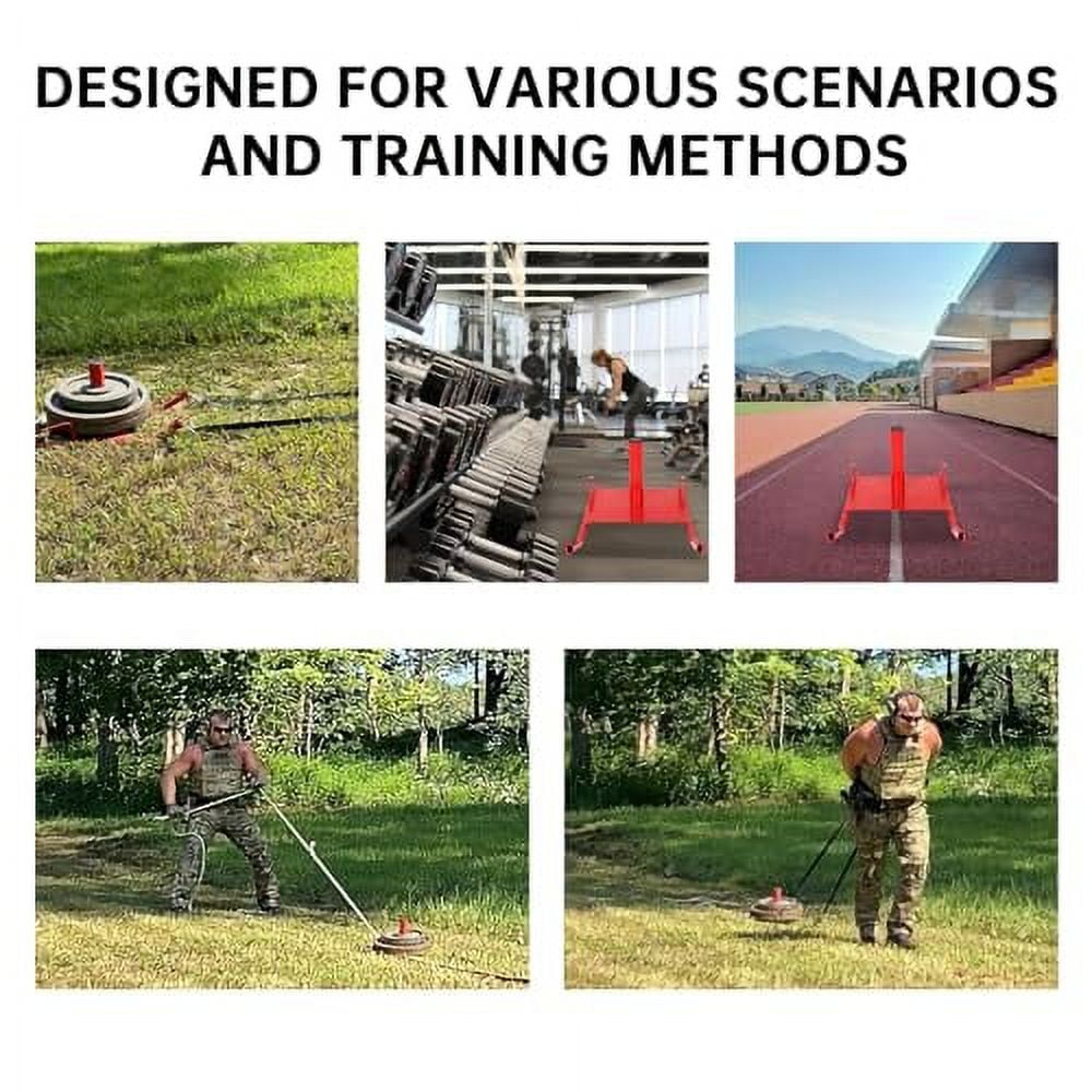 Power Speed Sled w/Harness&Padded Weighted Drag Sport Training Running ...