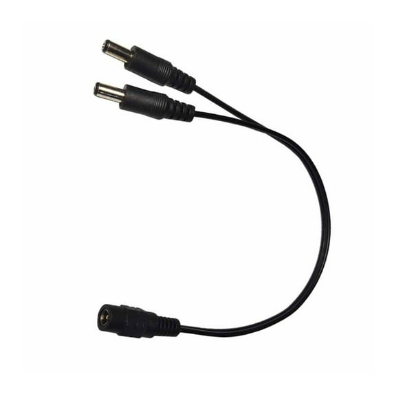 Power Splitter Cable DC5.5x2.1mm 1 to 2 Way Y Adapter for LED Light ...