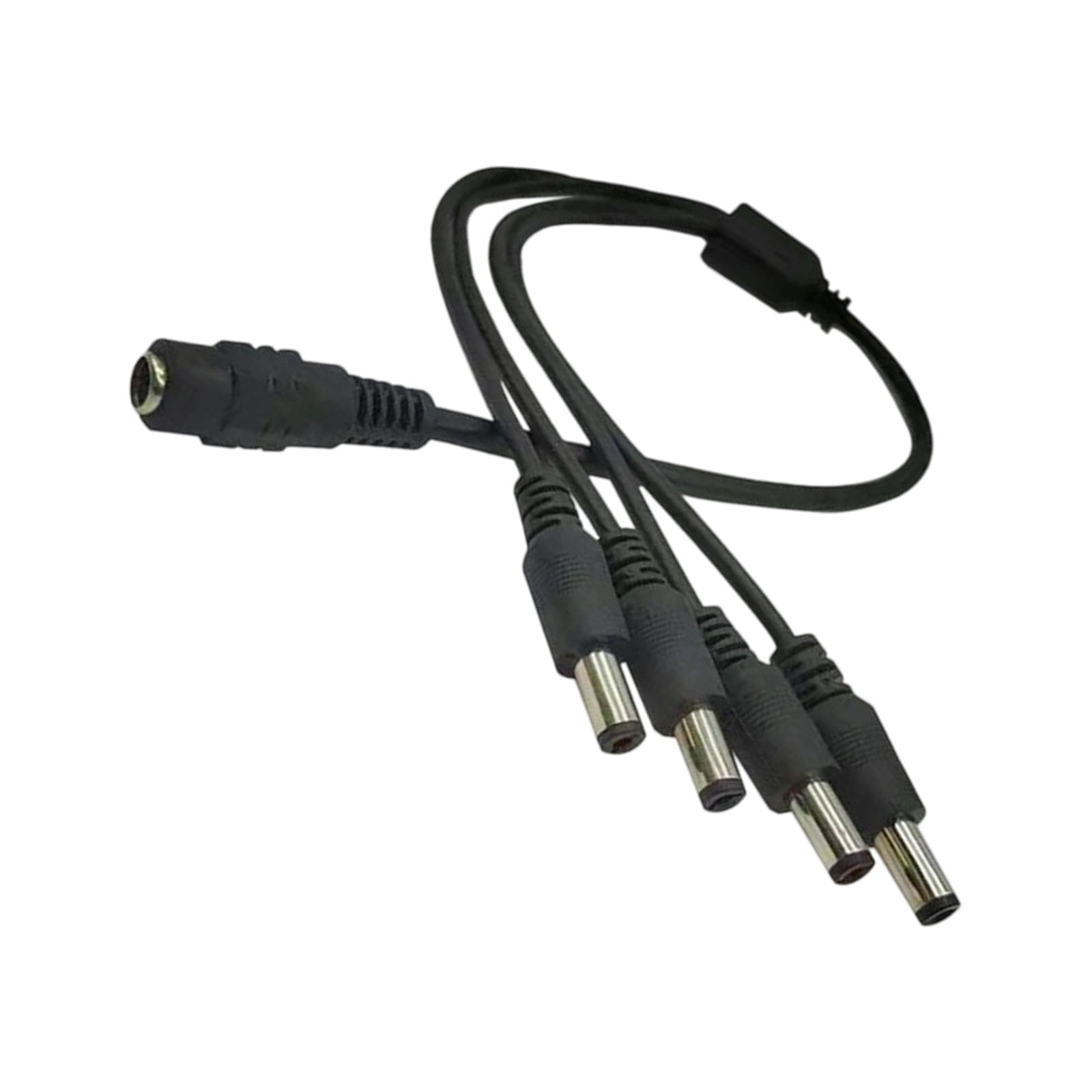Power Splitter Cord 1 Female To 3/4/5/6/7/8 Male Plug Barrels Connector ...