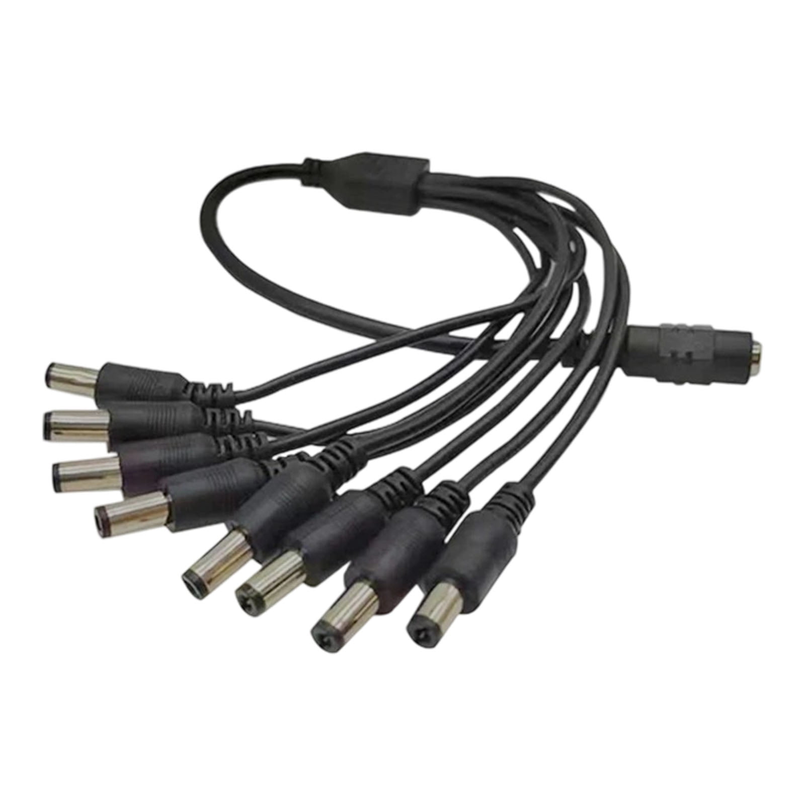 Power Splitter Cord 1 Female To 3/4/5/6/7/8 Male Plug Barrels Connector ...