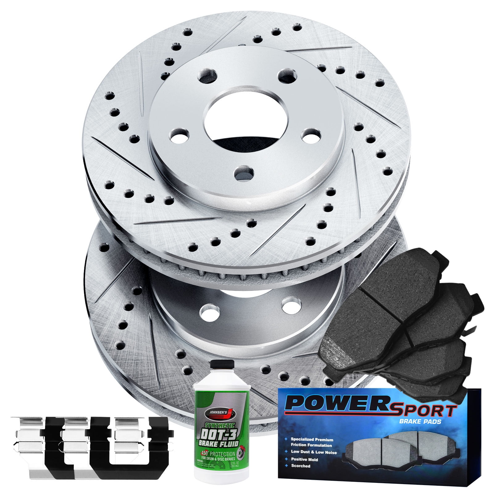 Power Sport Front Brakes and Rotors Kit - Walmart.com