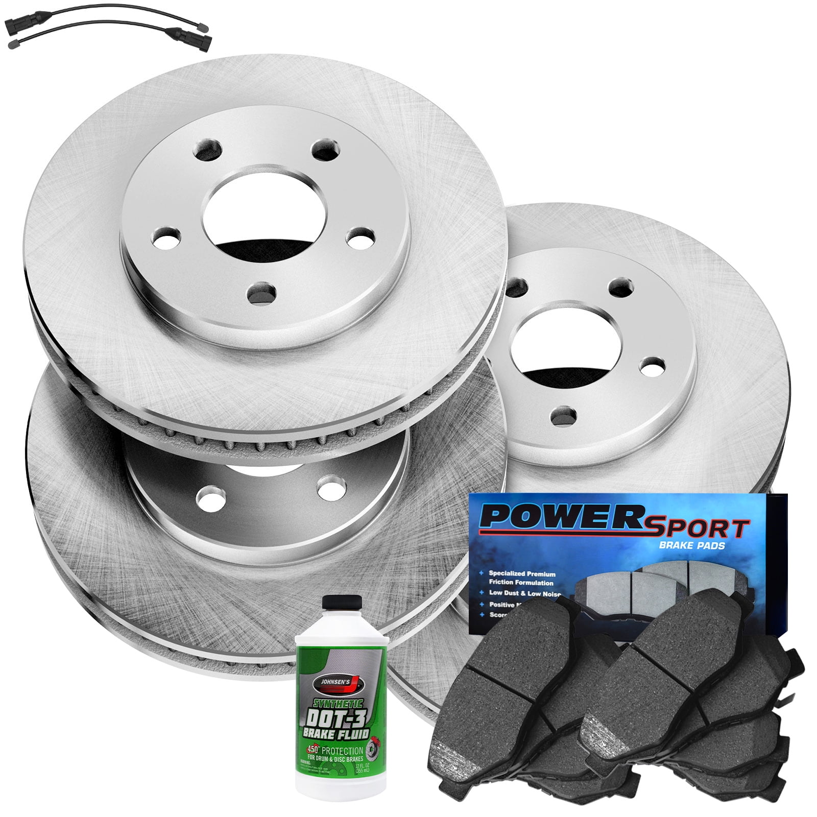 Power Sport Front Rear Brakes and Rotors Kit - Walmart.com