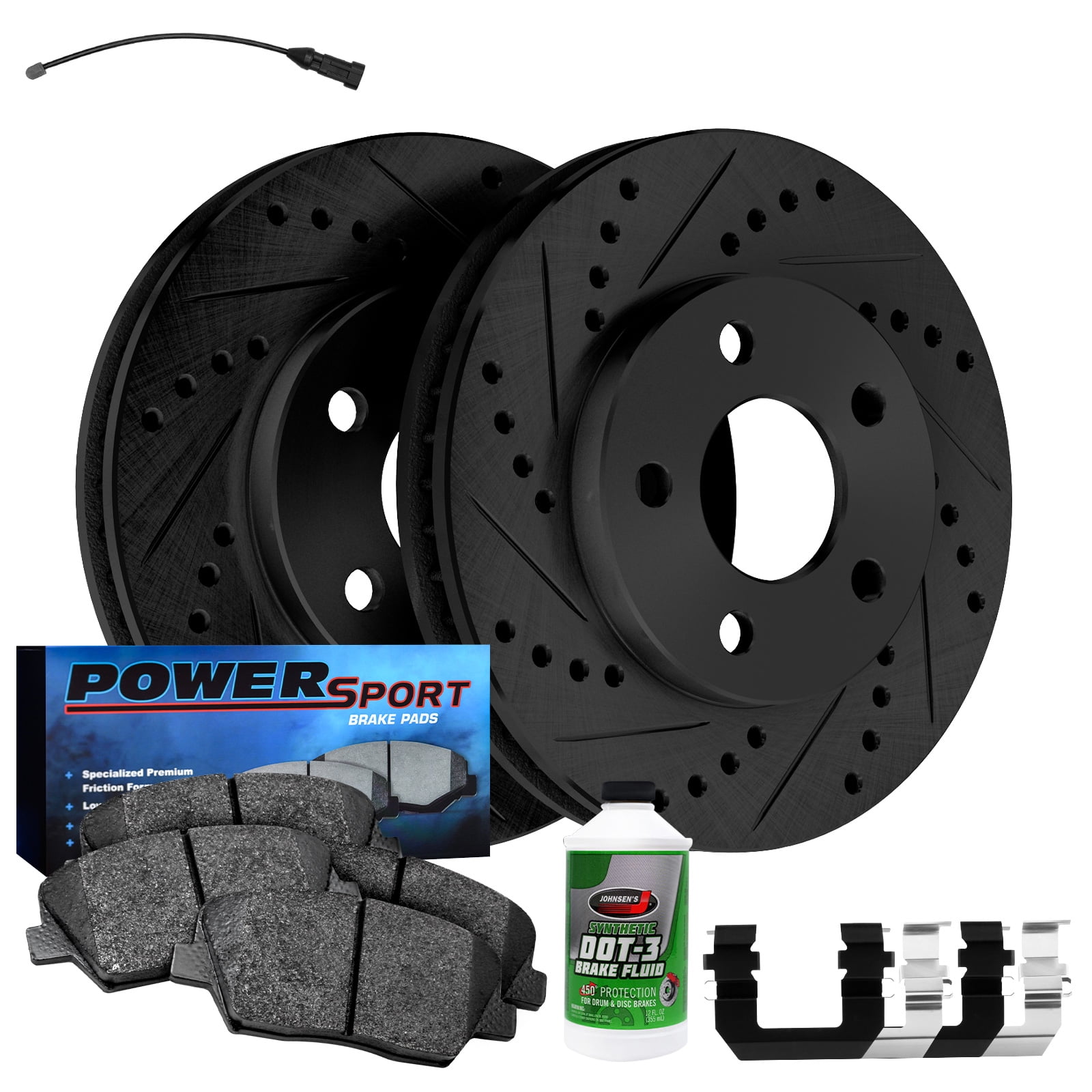 Power Sport Rear Brakes and Rotors Kit - Walmart.com