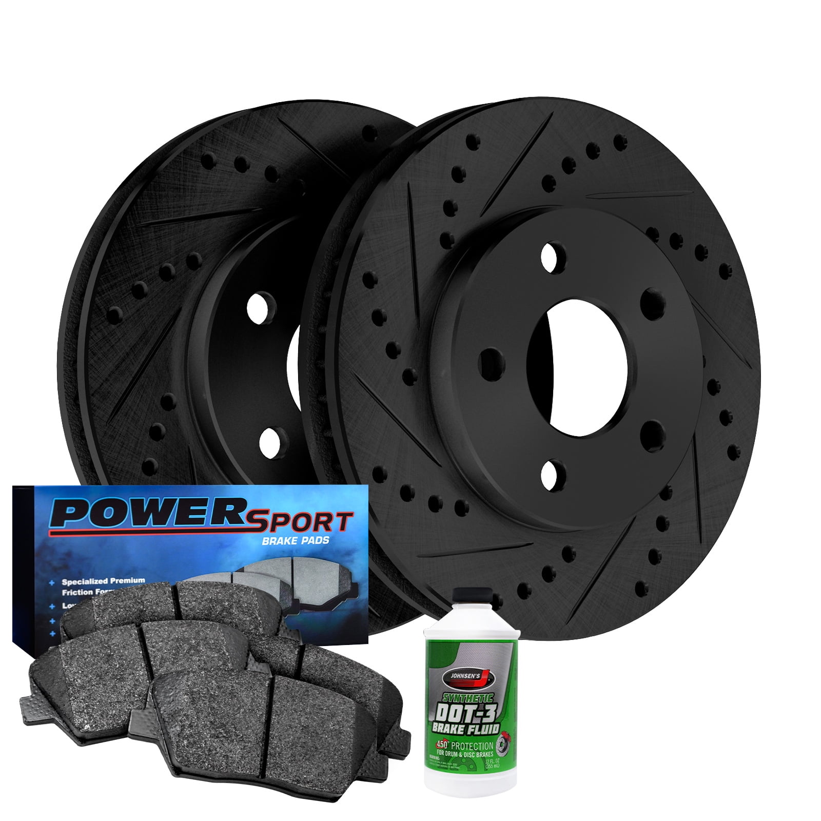 Power Sport Rear Brakes and Rotors Kit - Walmart.com