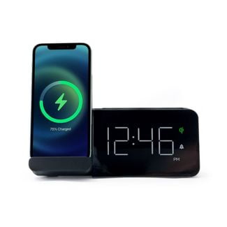 Power Stand Alarm Table Clock Black - Capello - Walmart.com