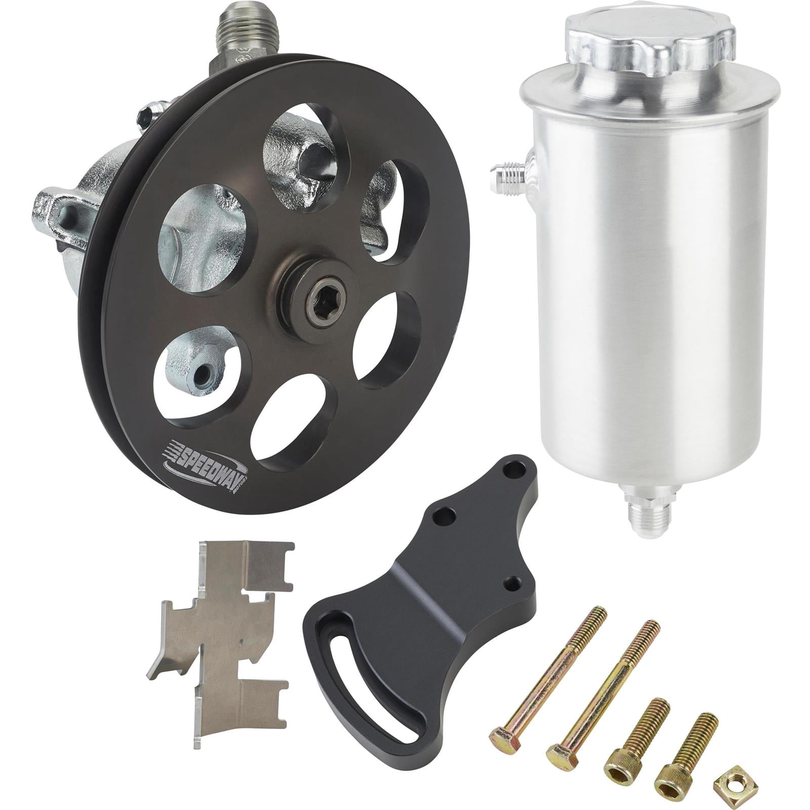 Power Steering Pump Combo Kit with Sweet Mfg. Pump, SBC Mount Bracket ...