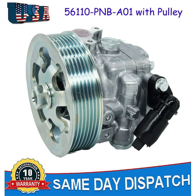 Power Steering Pump With Pulley For Honda Accord 03-07 2.4L #56110-PNB ...