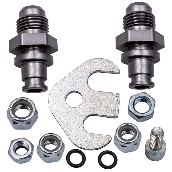 Power Steering Rack AN Line Conversion Fittings Kit for Ford Crown ...