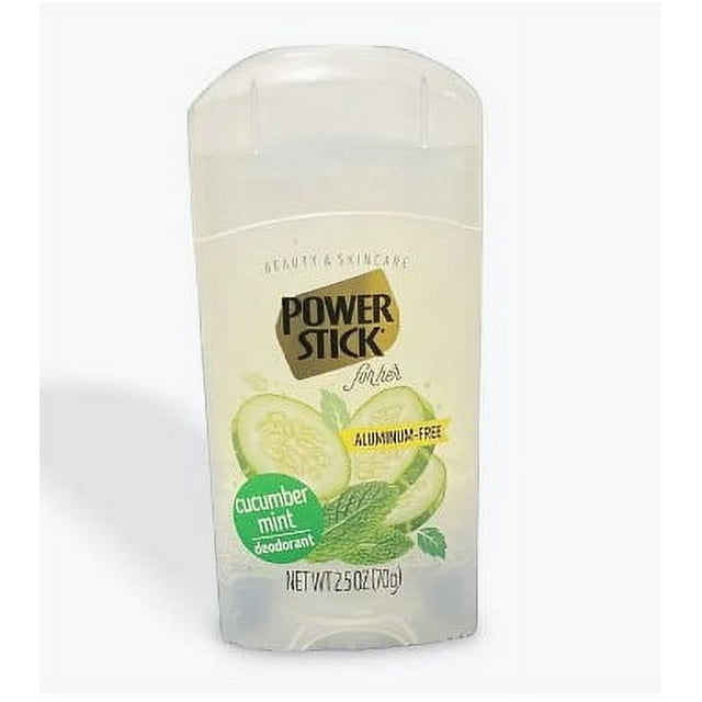 Power Stick for HER, Aluminum-Free, Cucumber Mint Deodorant, 2.5 Oz ...