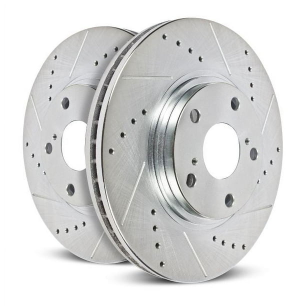 Power Stop AR82171XPR Evolution Drilled & Slotted Rotors -Front ...