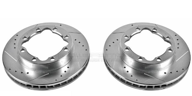 Power Stop AR8242XPR Evolution Drilled & Slotted Rotors -Front ...