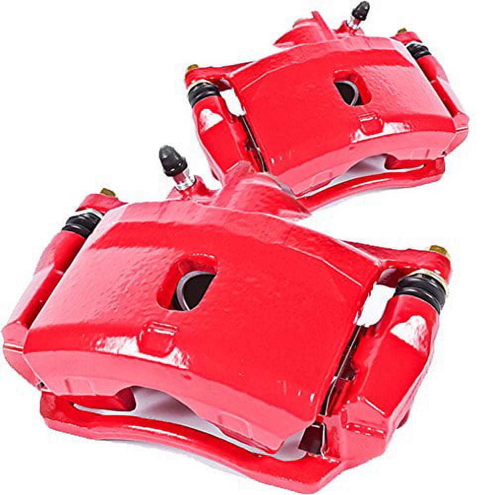 Power Stop Front Pair of Red Powder Coated Calipers S5236 - Walmart.com