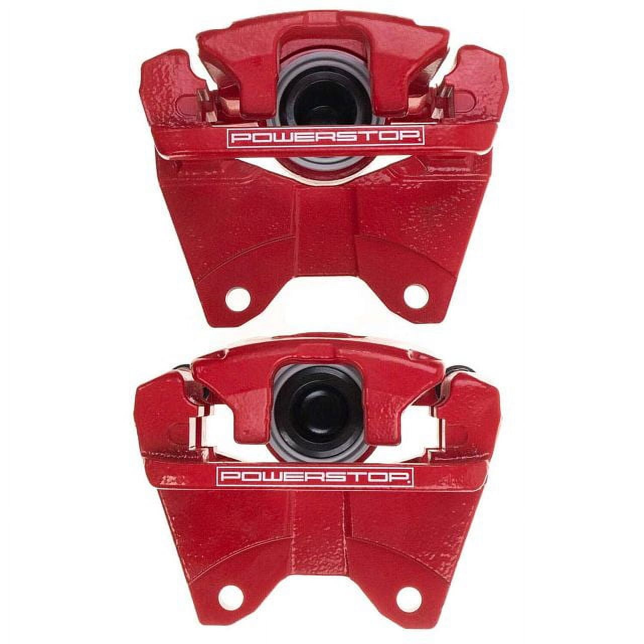 Power Stop Rear Pair of Red Powder Coated Calipers S5046EB - Walmart.com