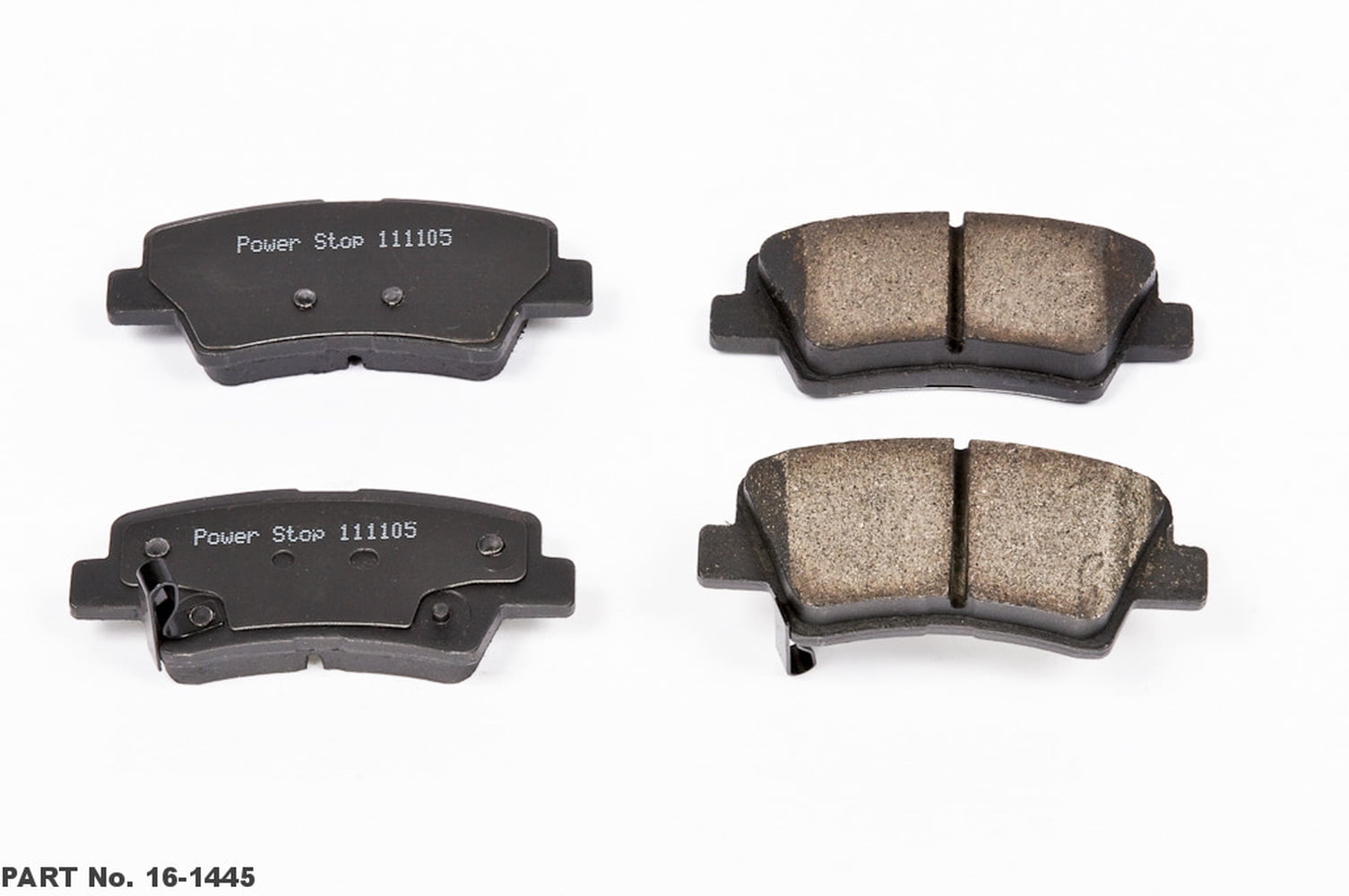 Power Stop Rear Z16 Evolution Ceramic Brake Pads 16-1445 - Walmart.com