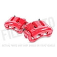 Power Stop Rear Pair of Red Powder Coated Calipers S4920 - Walmart.com