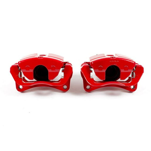 Power Stop S5422 Red Powder-Coated Performance Calipers -Front ...