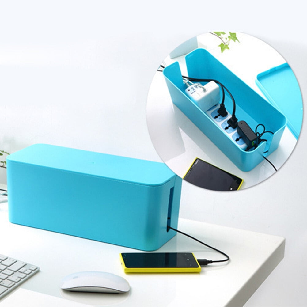 Plastic Cable Management Box for Organizing Power Strips Cords Adapters ...