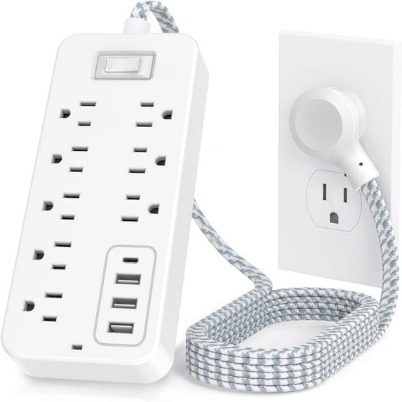 Power Strip Power Bar, Muti-Outlets Ports Desktop Charging Station ...