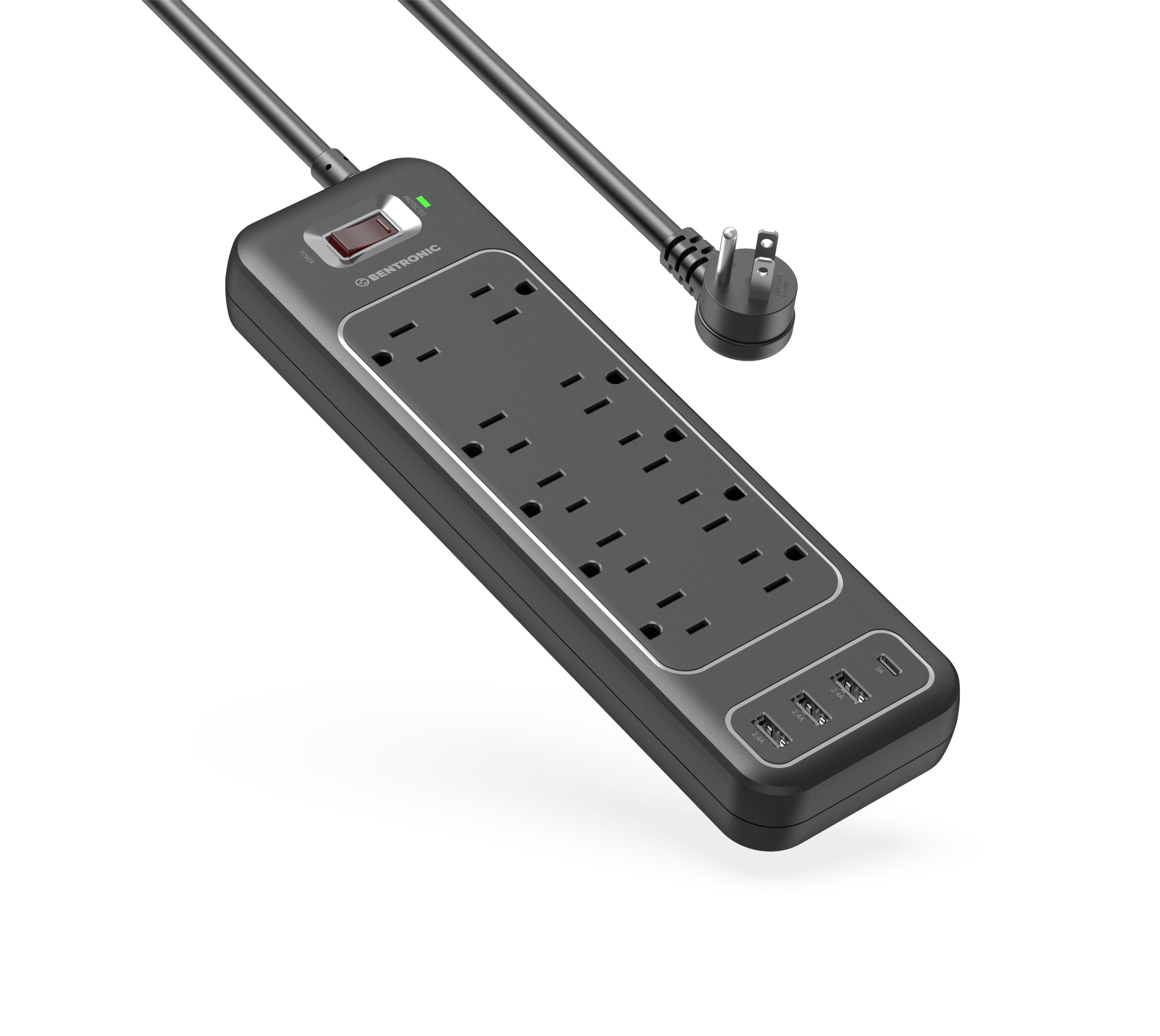 Tripp Lite, TRPSUPER7, 7-Outlet Super Surge Protector, 1 Each, Gray ...