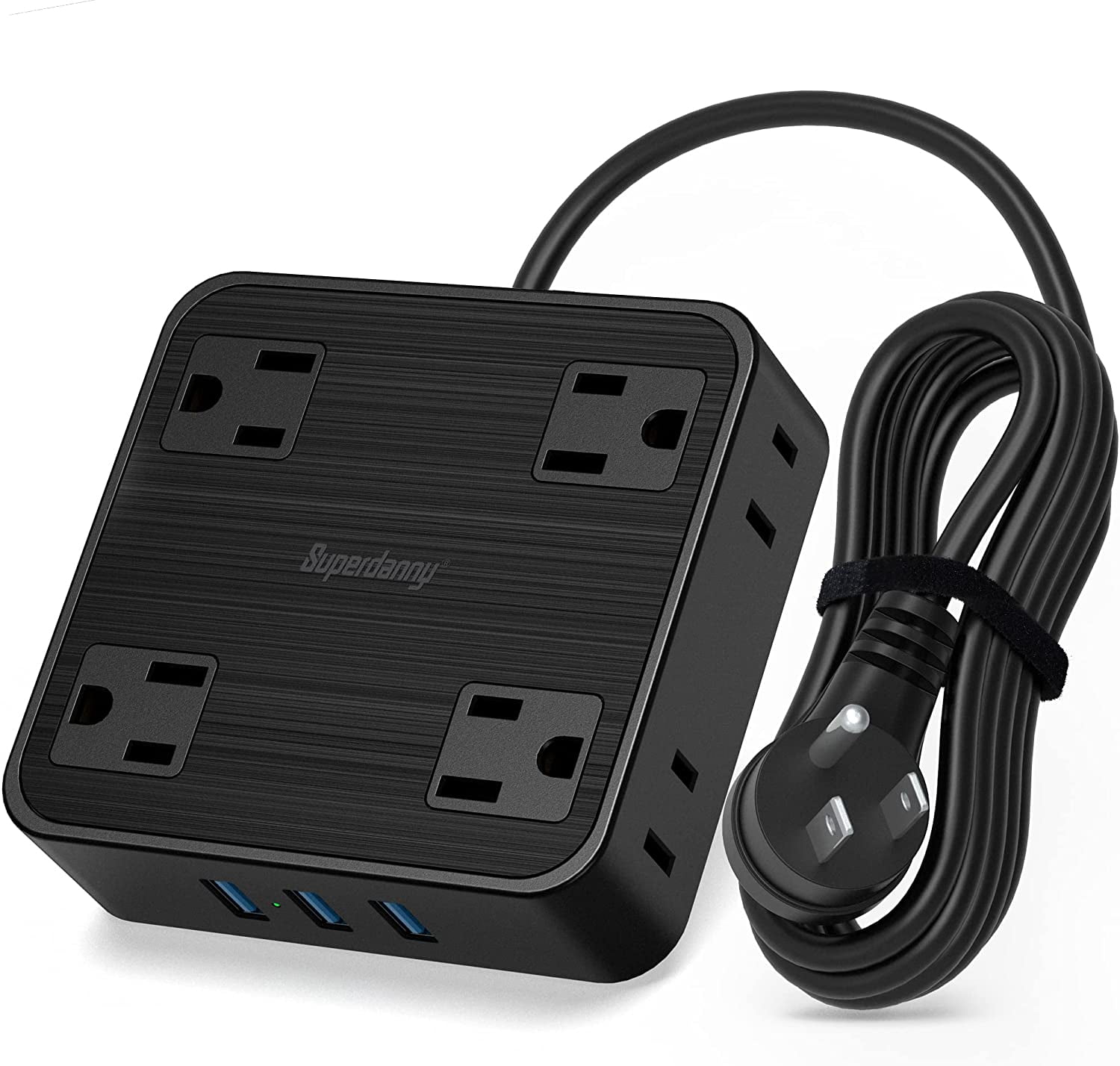 Power Strip Surge Protector 1050J, 8 Widely Spaced Outlets and 3 USB ...
