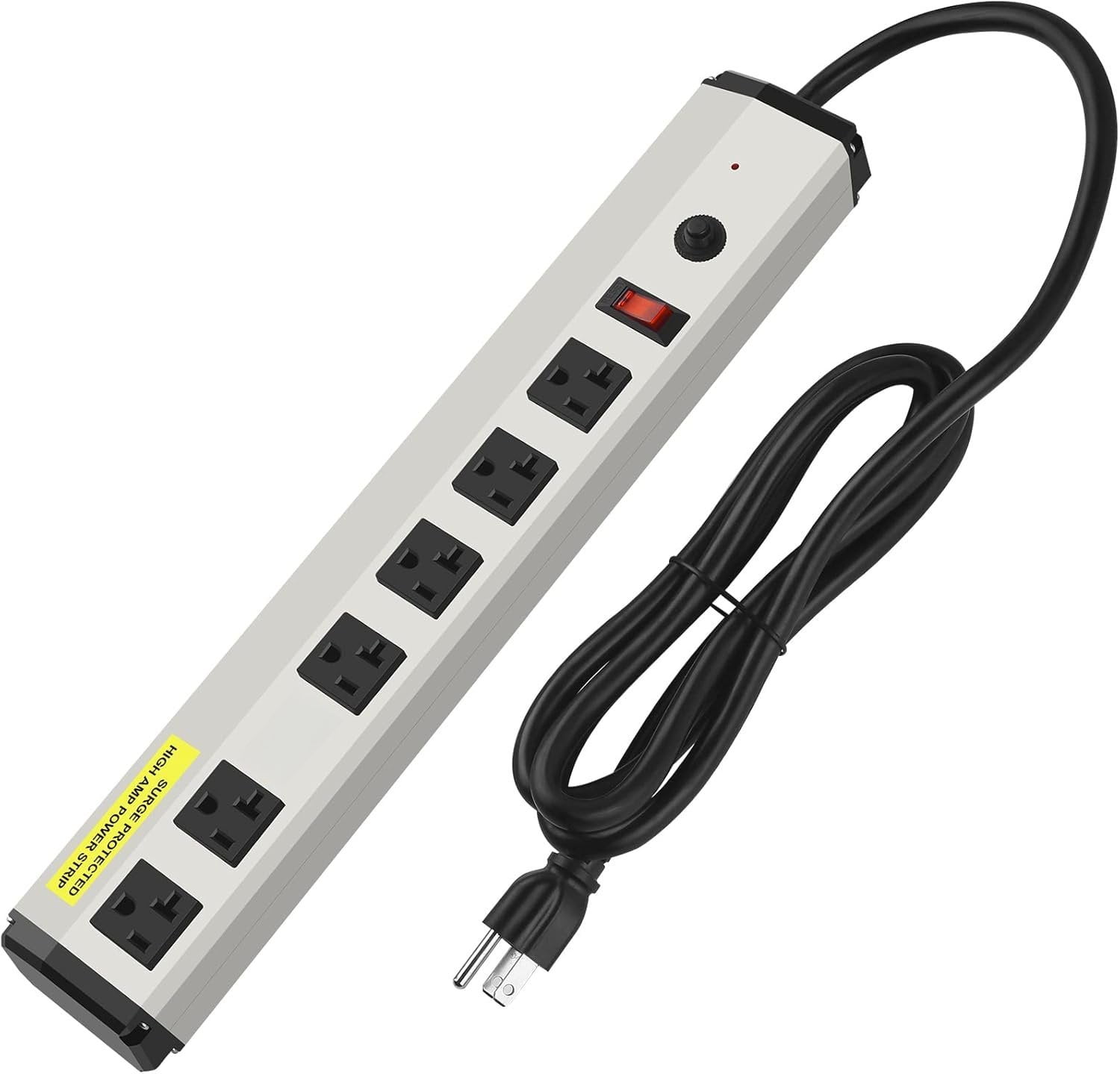 Power Strip Surge Protector 20 Amp, High Amp Industrial Shop Garage ...