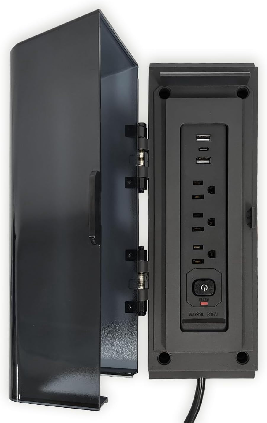 Power Strip Surge Protector with 3 AC Outlets and 3 USB Ports, Wall ...