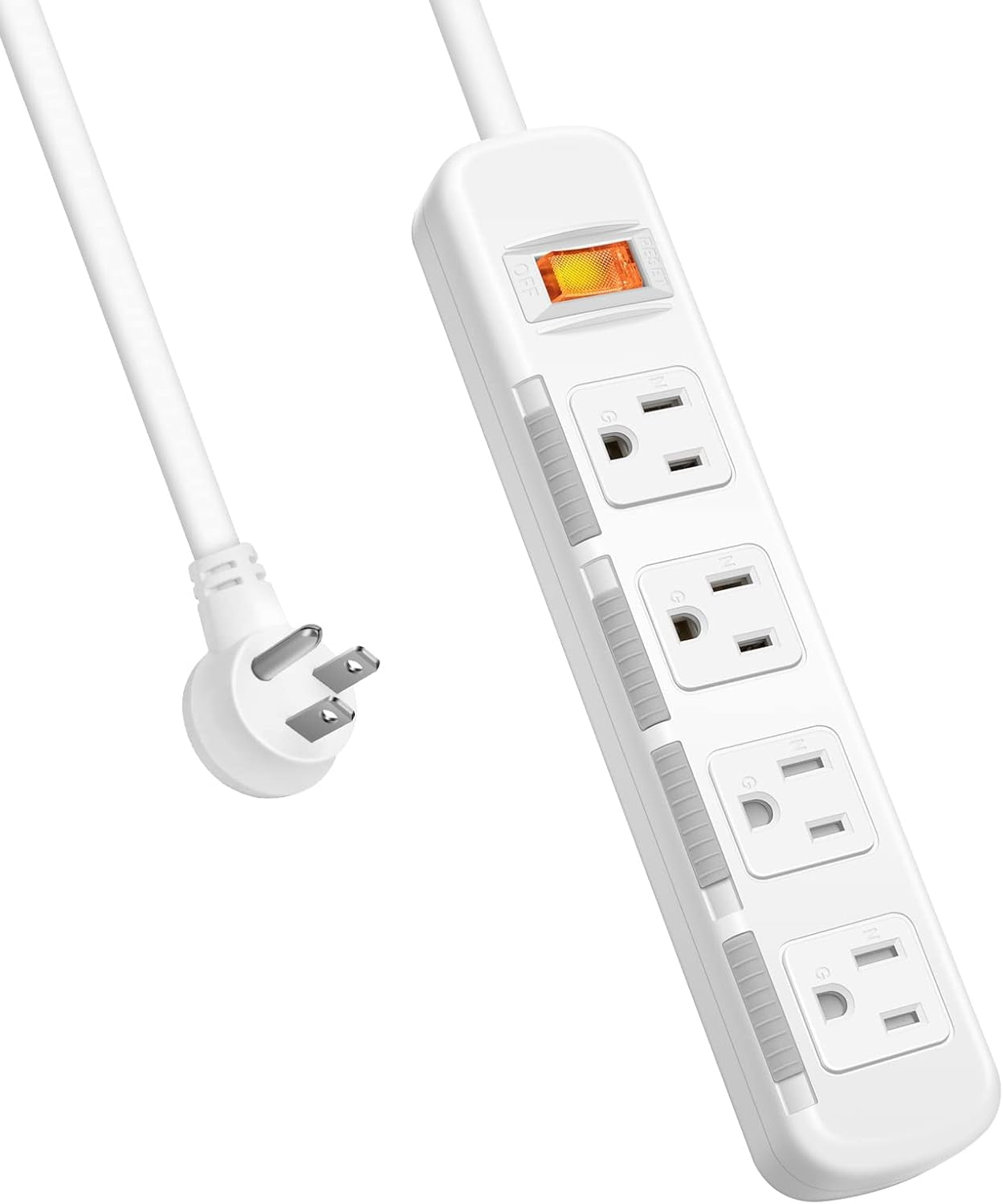 Power Strip Surge Protector with Child Safety Slide Outlet Covers, 6 ...