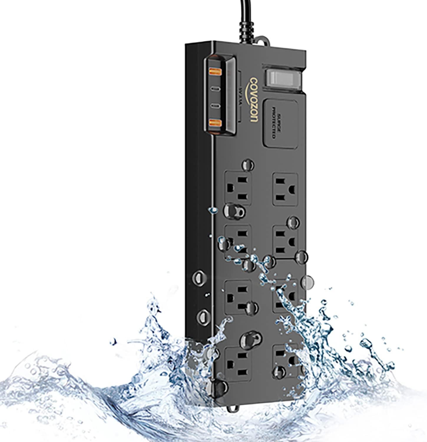 Power Strip Surge Protector - Fire-Resistance, Overload Protection ...