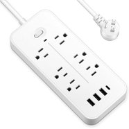 Honeywell 2-in-1 Pack Power Strips - 6 AC Outlets Surge + 3 AC 2 USB ...