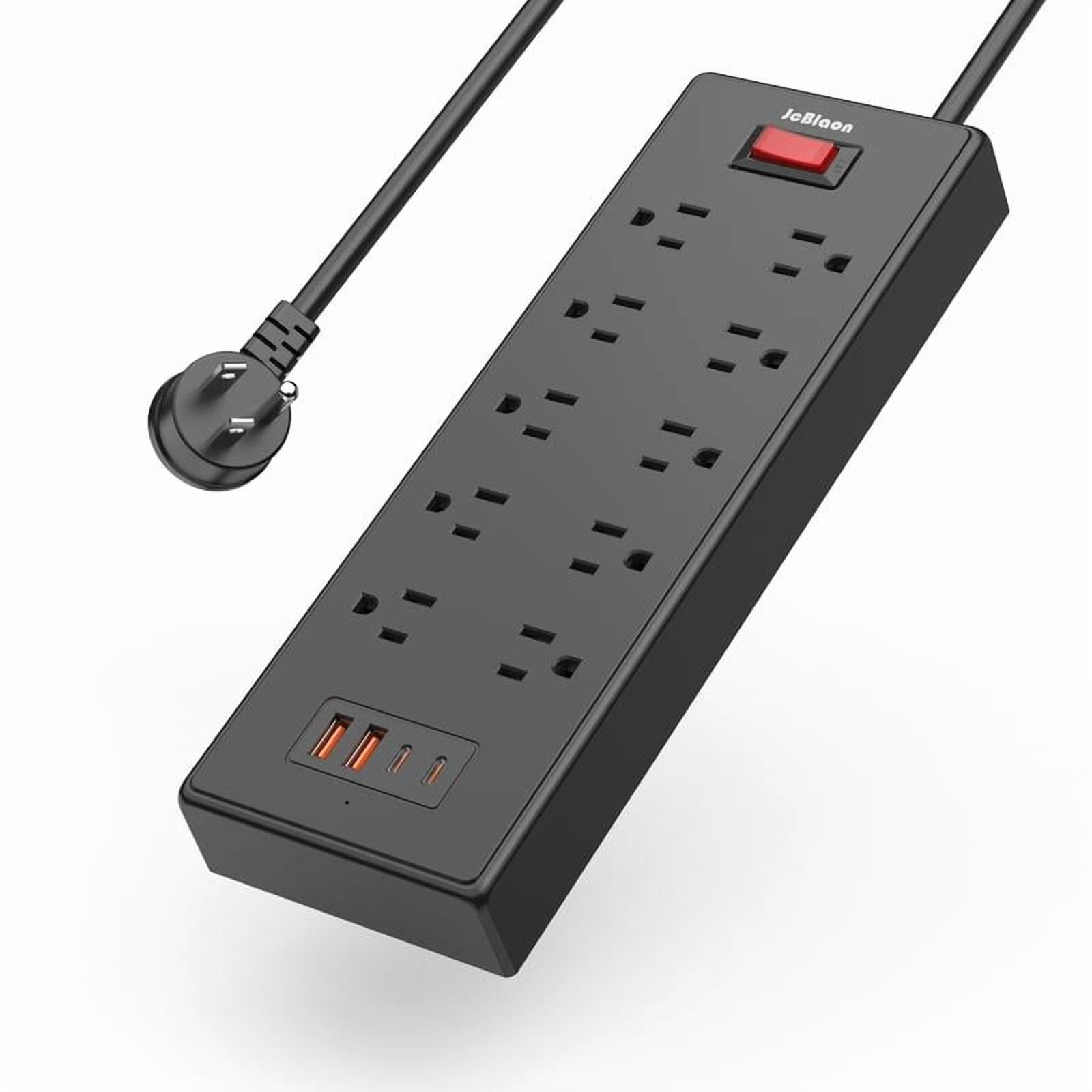 Power Strip, Surge Protector with 10 Outlets and 4 USB Ports, 5 Feet ...