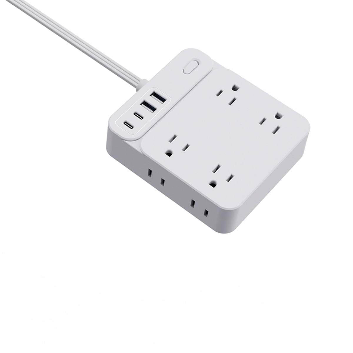 Power Strip with USB,Extension Cord 5ft,8 Outlets 2 USB Ports (2 USB C ...
