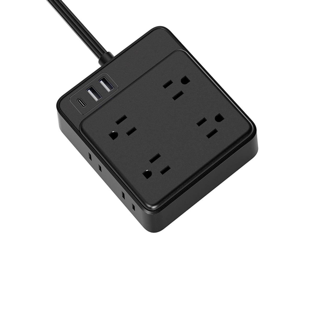 Power Strip with USB, Extension Cord 5 Feet, 8 Outlets 3 USB Ports (1 ...