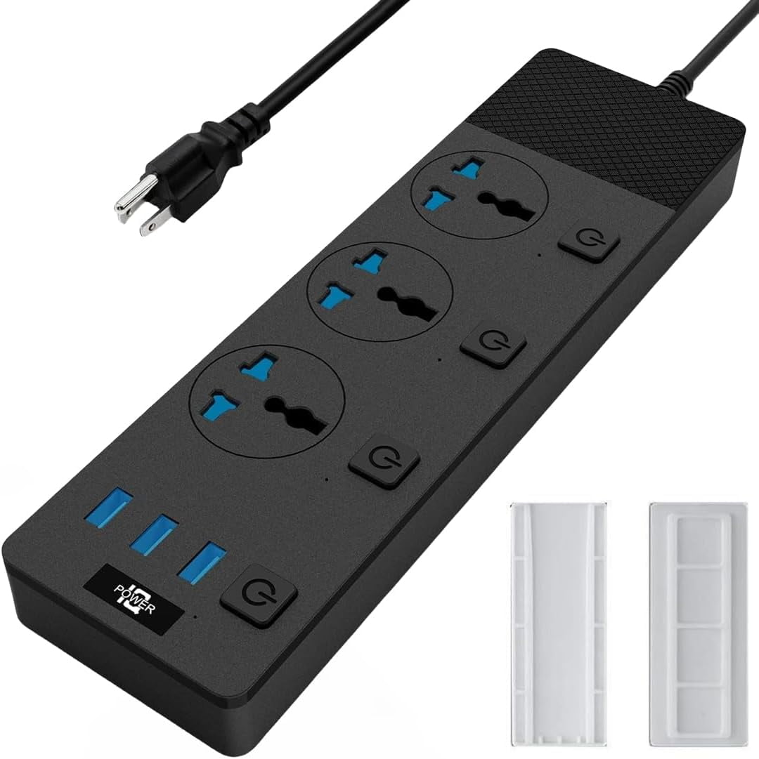 Power Strip with USB Ports, Extension Cord with Multiple Outlets, 110V ...