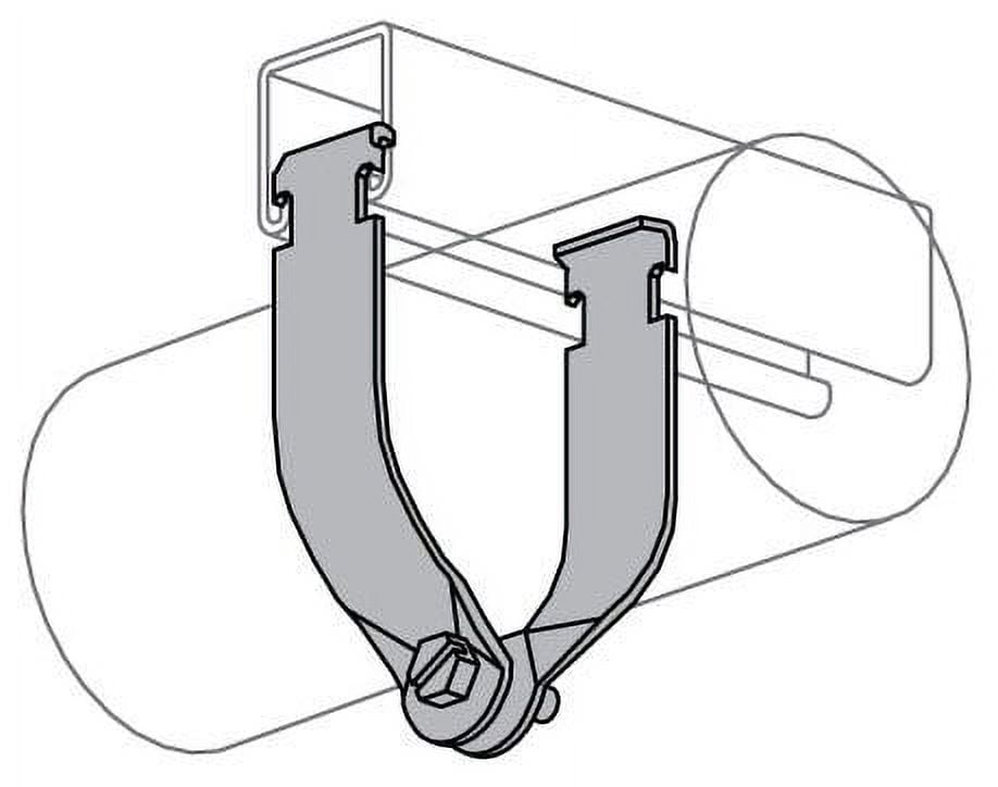 Power-Strut PS-1300_1-1/2-EG, 1-1/2"", 500 Lb Load Rated Pipe/Conduit ...
