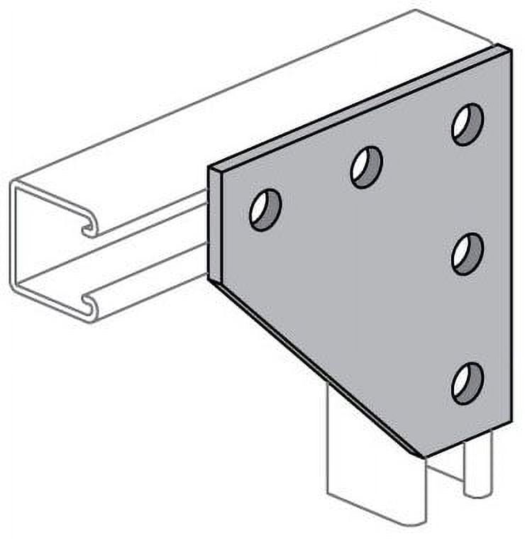 Power-Strut PS-2190-EG, For 1-5/8"" Channel, Steel, 5-Hole, Channel ...