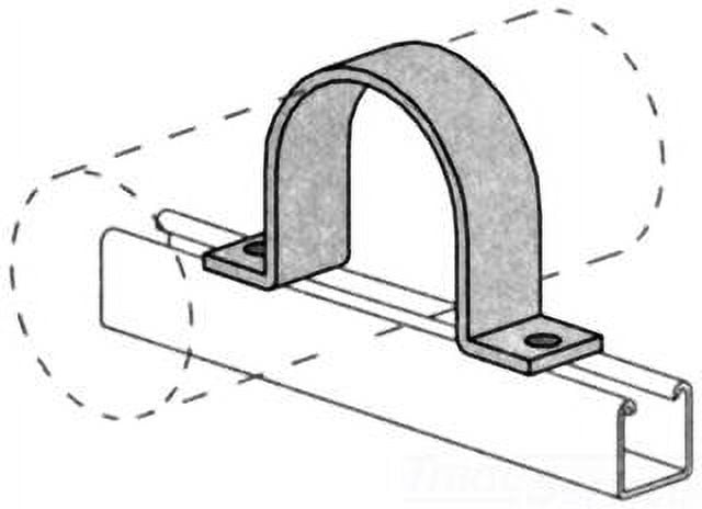 Power-Strut PS 3126 3/4, Channel Pipe Strap, Ps 3126 Hold Down Clamp, 1 ...